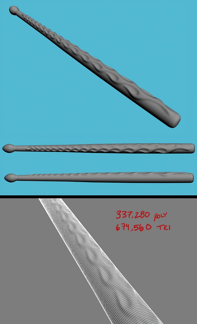 How do I texture this HIGH poly model? — polycount